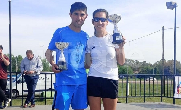 Cecilia y Gustavo Fernández ganaron los 8K de Alvear | Infoeme